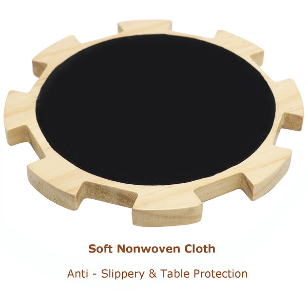 Mexican Train Dominoes Accessory Set - Wooden Hub Centerpiece, Scorepa